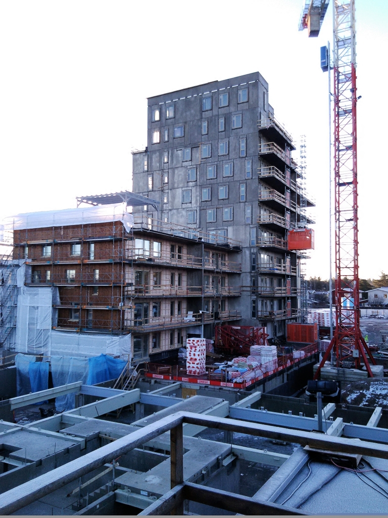 Concrete frame of the 1st stage of Linneas Utsikt is ready | TMB